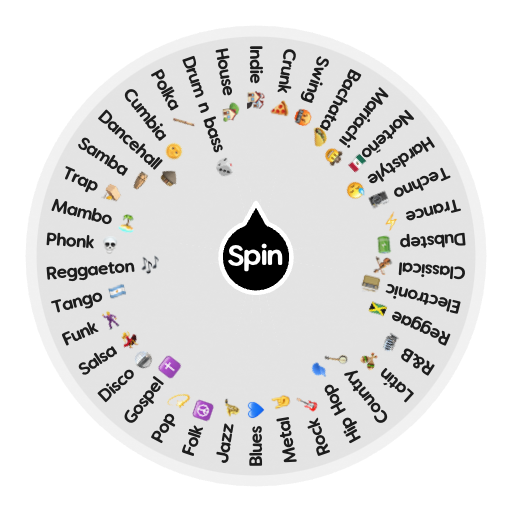 Music genres 🎧🎶🎼🎵 | Spin the Wheel - Random Picker