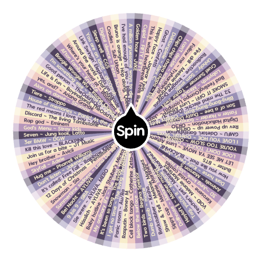 My 5h playlist! | Spin The Wheel - Random Picker