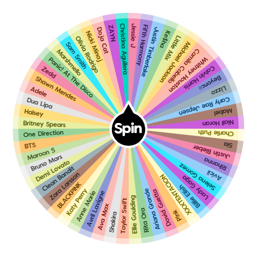 My Favorite Singers | Spin the Wheel - Random Picker