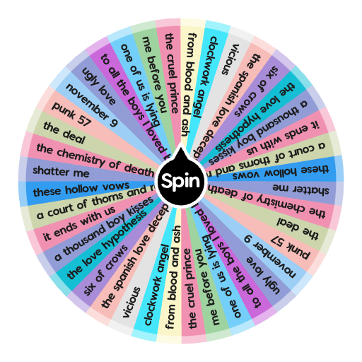 My next book to read | Spin the Wheel - Random Picker