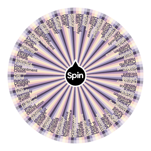 mystical / beautiful words | Spin the Wheel - Random Picker