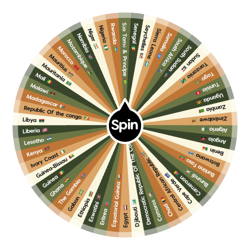 Nations Of Africa | Spin the Wheel - Random Picker