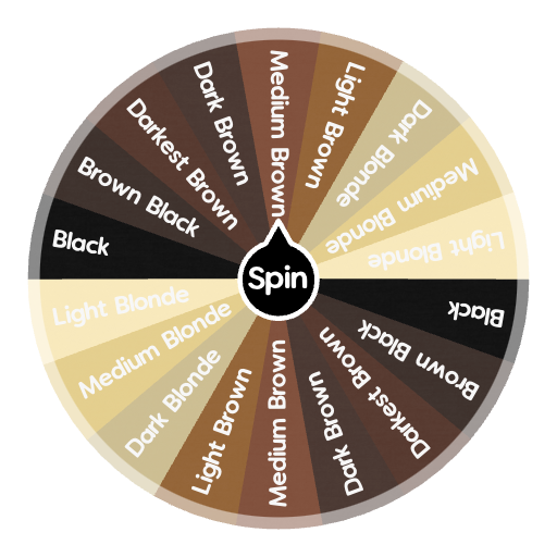 Natural Hair Colors | Spin the Wheel - Random Picker