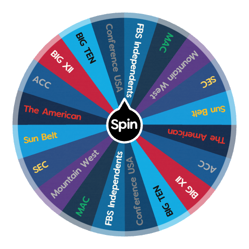 NCAA FBS Conferences | Spin The Wheel - Random Picker