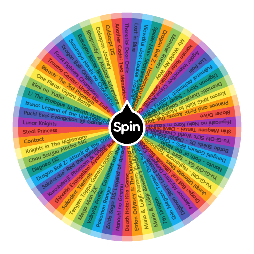 NDS games i want to play | Spin The Wheel - Random Picker