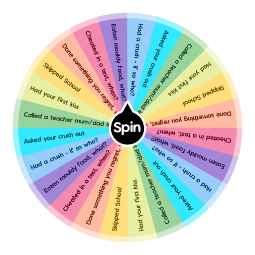 Never Have I Ever... | Spin the Wheel - Random Picker