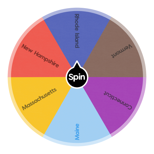 New England states | Spin the Wheel - Random Picker