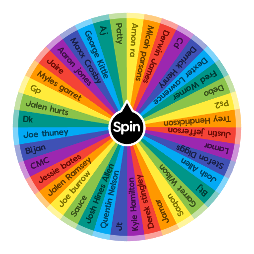 NFL players | Spin the Wheel - Random Picker