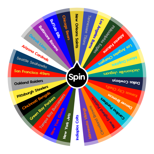 NFL Teams | Spin the Wheel - Random Picker