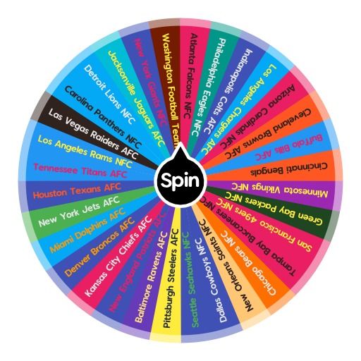 NFL Teams (2022) | Spin the Wheel - Random Picker