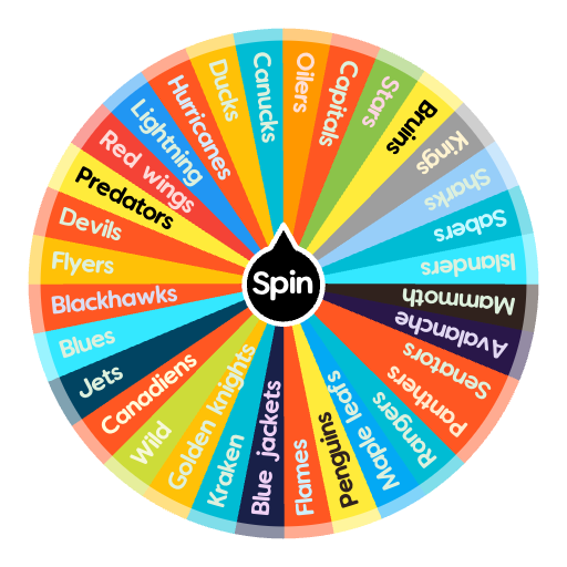 NHL teams | Spin The Wheel - Random Picker