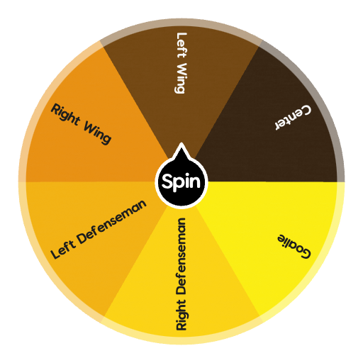 NHL/Ice Hockey positions | Spin The Wheel - Random Picker