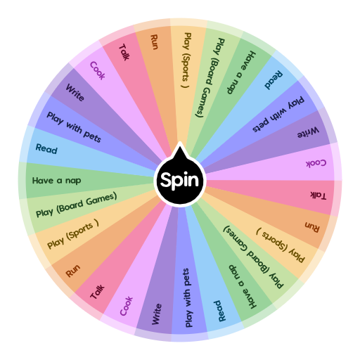 Non-Electric things to do | Spin the Wheel - Random Picker