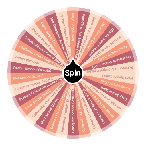 Notice Me Senpai — All Senpais | Spin The Wheel - Random Picker