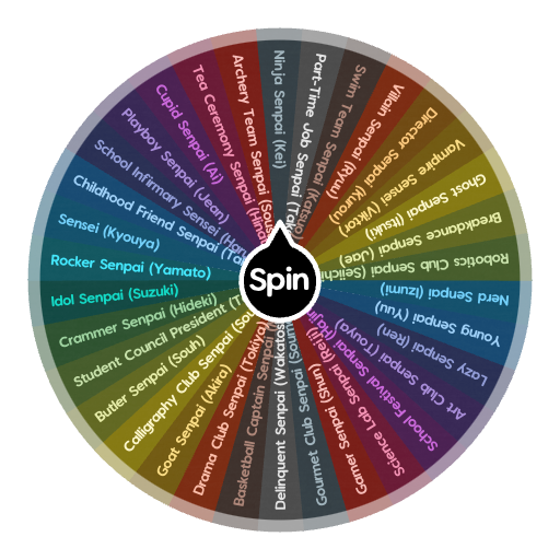 Notice Me Senpai Characters | Spin The Wheel - Random Picker