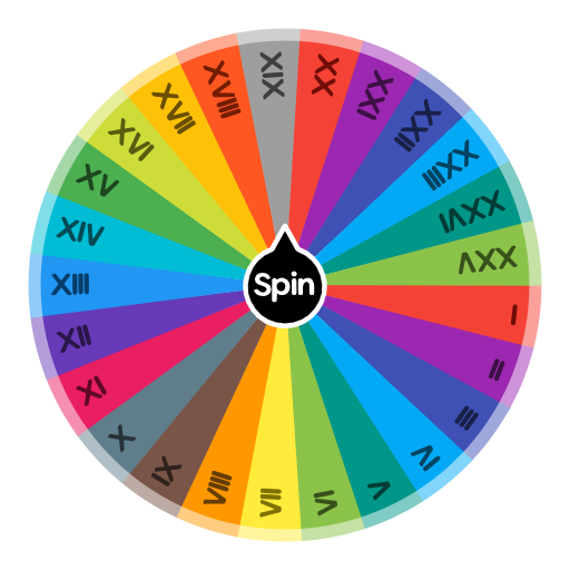 Number Roman Numeral Spin The Wheel App