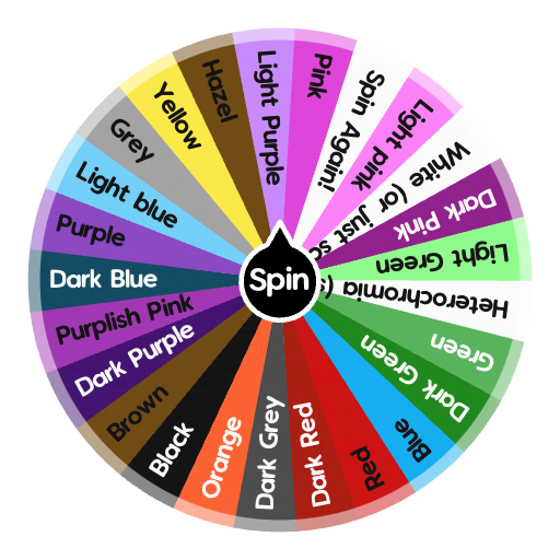 Oc eye colour | Spin the Wheel - Random Picker