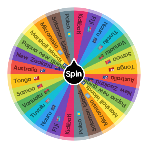 Oceania | Spin the Wheel - Random Picker