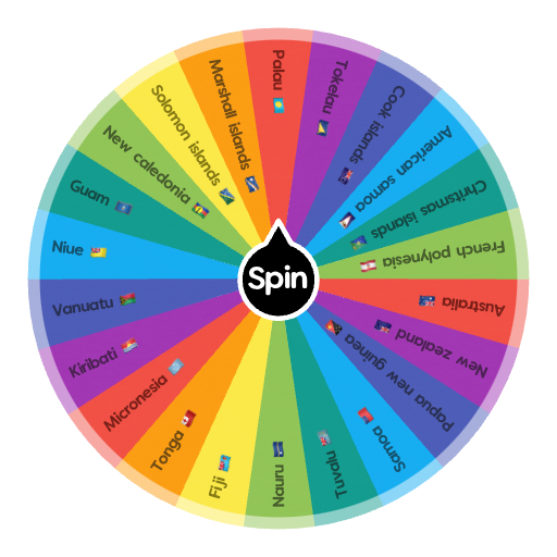 Oceania (all of them) | Spin the Wheel - Random Picker