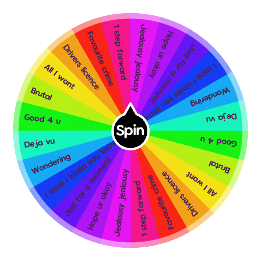 Olivia rodrigo songs (hsmtmts included) | Spin the Wheel - Random Picker