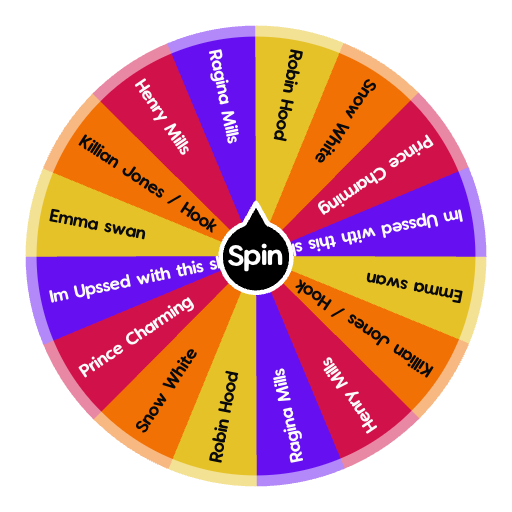 Once upon a time (fav characters) | Spin the Wheel - Random Picker