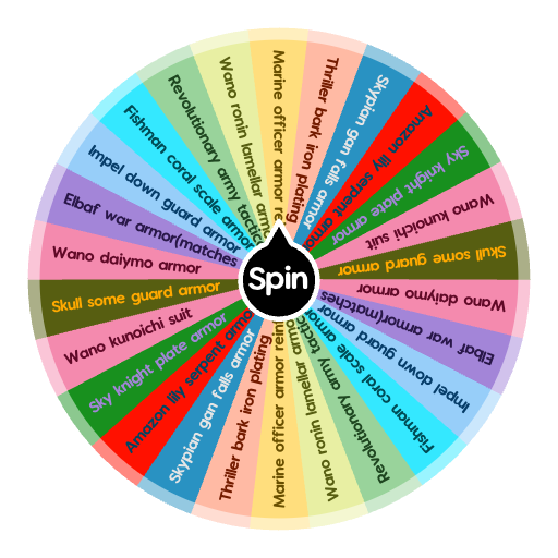 One Piece Armor | Spin the Wheel - Random Picker