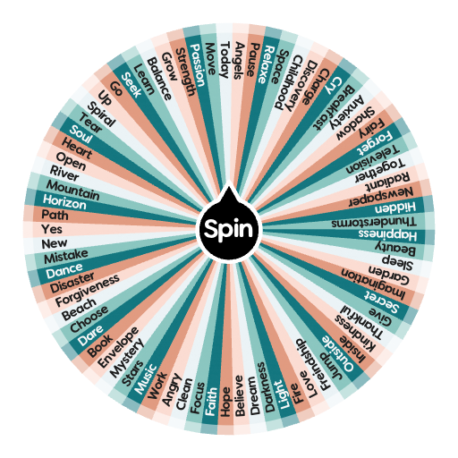 One word art prompts | Spin the Wheel - Random Picker