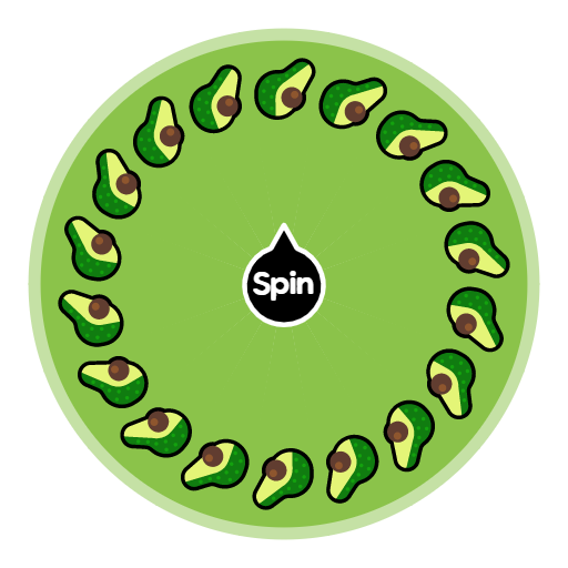 Only 100% can get Avocado | Spin The Wheel - Random Picker