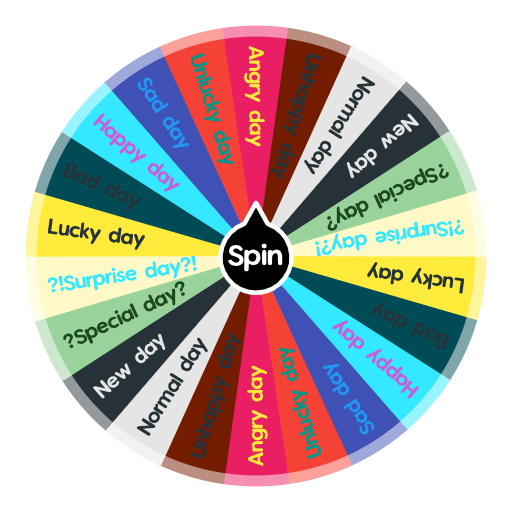 (Only 1x for 1day) Today is your.. | Spin the Wheel - Random Picker