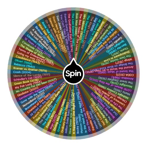 Oscars Best Picture Winners | Spin the Wheel - Random Picker