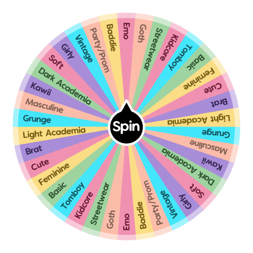 Outfit style ideas for gacha | Spin the Wheel - Random Picker