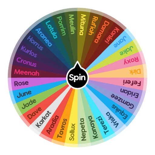 PatientStrider's Homestuck wheel (main cast) | Spin the Wheel - Random ...