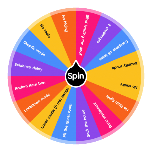 Phasmaphobia challenge wheel | Spin the Wheel - Random Picker