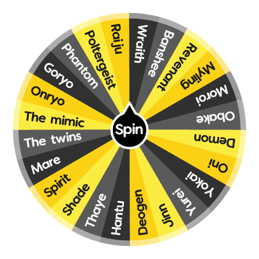 Phasmophobia Ghosts | Spin the Wheel - Random Picker