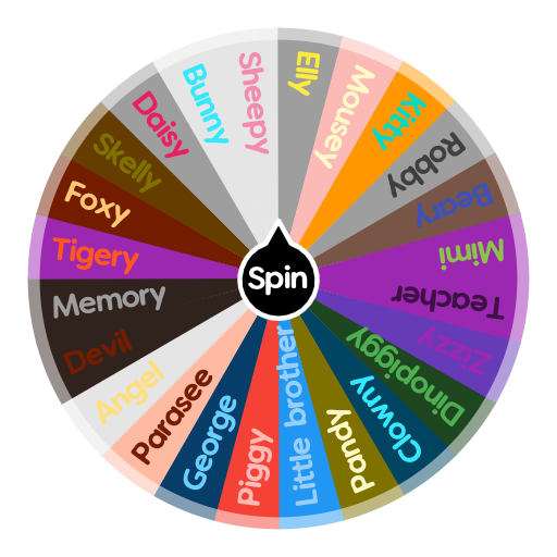 Piggy characters to voice act | Spin the Wheel - Random Picker