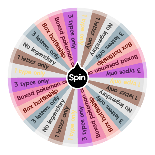 Pkmn challenges | Spin the Wheel - Random Picker