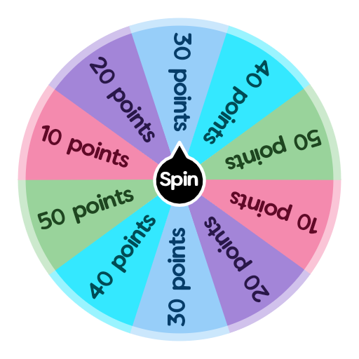 Points (Up to 50) | Spin the Wheel - Random Picker