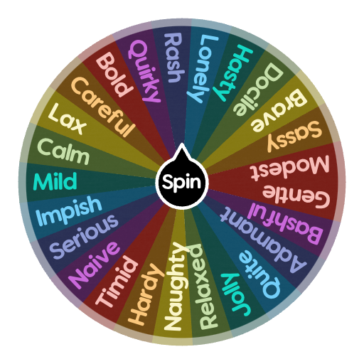 Pokemon nature | Spin the Wheel - Random Picker