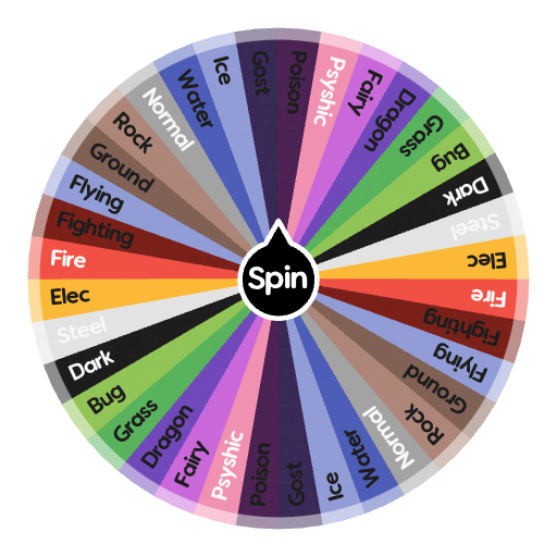 Pokemon type | Spin the Wheel - Random Picker