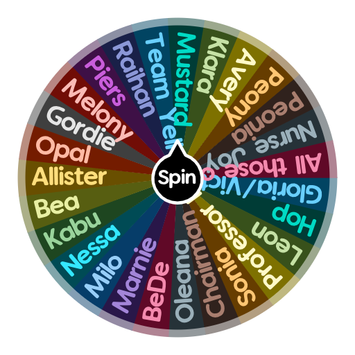 Pokémon Sword & Shield Characters (+ Expansion Pack) | Spin the Wheel ...