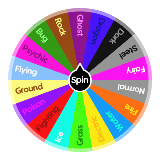 Pokémon Types | Spin The Wheel App