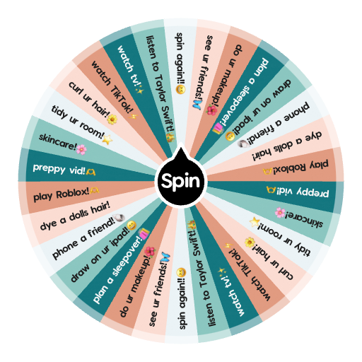 Preppy Things To Do Spin The Wheel Random Picker Preppy Things To Do Spin The Wheel Random Picker