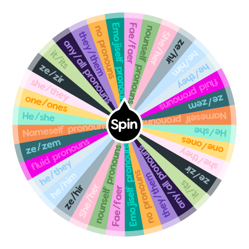 pronoun Wheel | Spin the Wheel - Random Picker