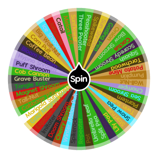 PvZ 1 Plants (Including minigames) | Spin the Wheel - Random Picker