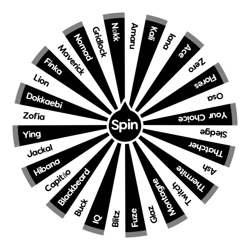 R6 Attack Operators | Spin the Wheel - Random Picker