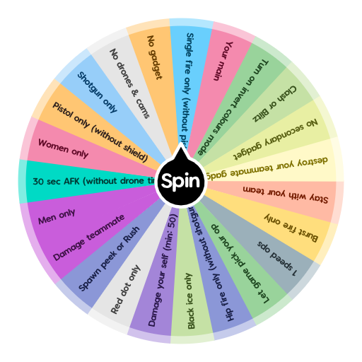 R6 challenges | Spin the Wheel - Random Picker
