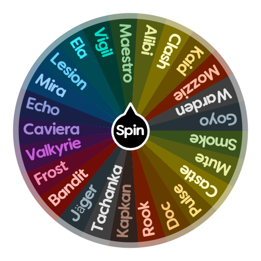 R6 Characters Defending | Spin the Wheel - Random Picker
