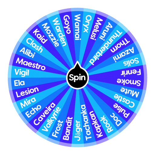 R6 Defend Operators | Spin the Wheel - Random Picker