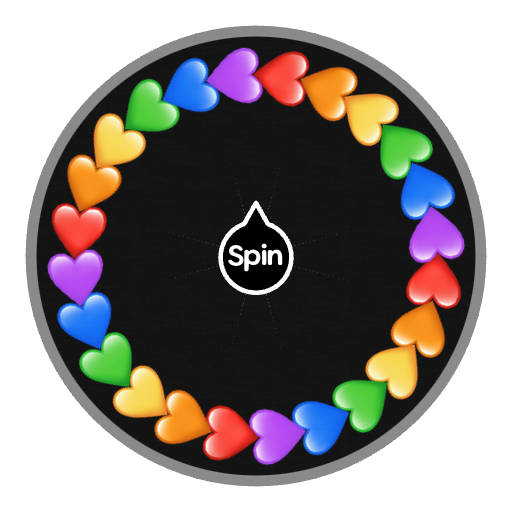 rainbow heart wreath | Spin the Wheel - Random Picker