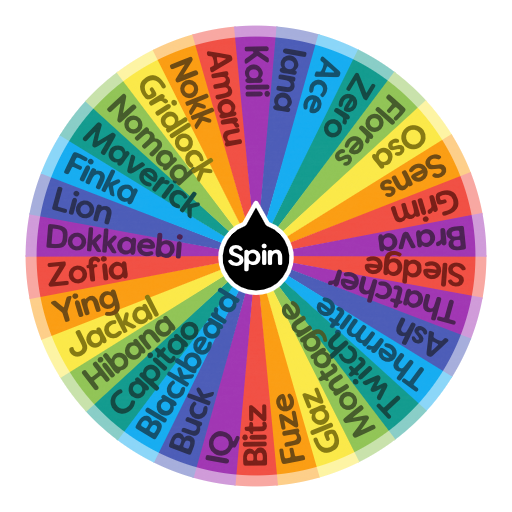 Rainbow six Attackers | Spin the Wheel - Random Picker